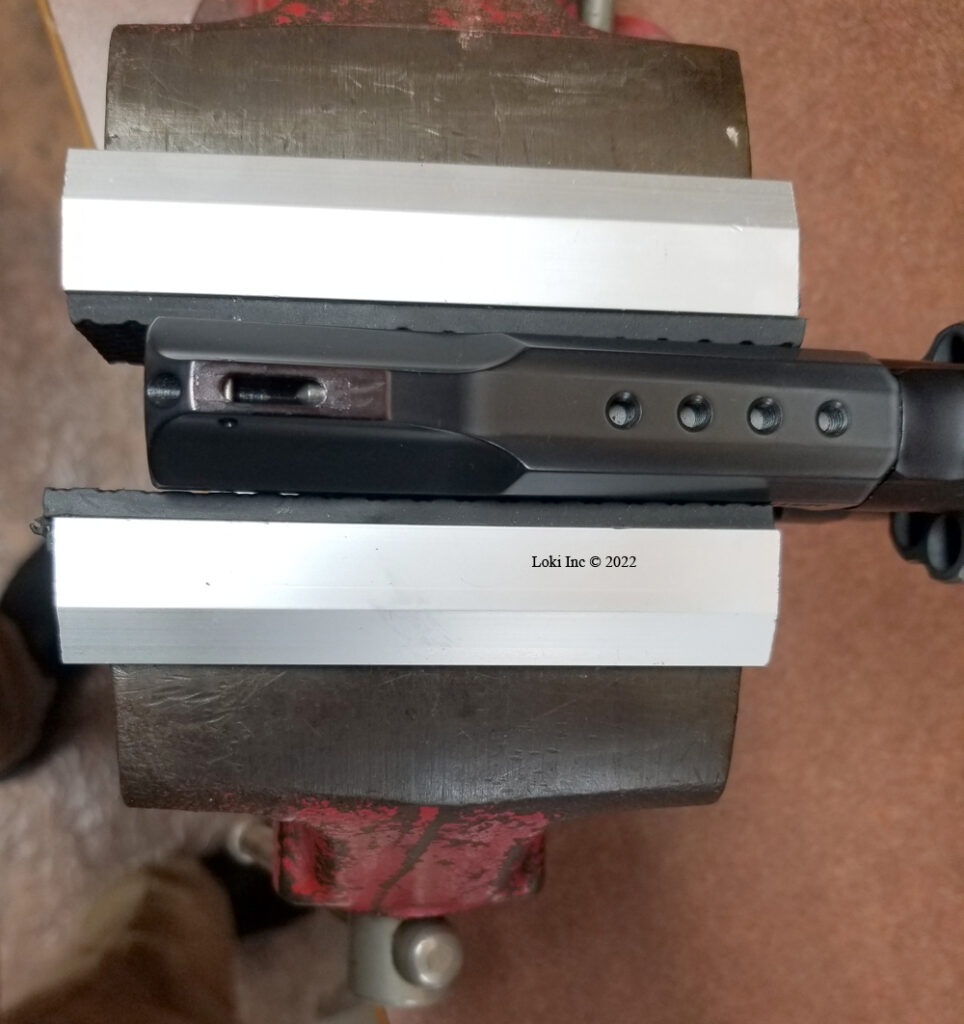 Empty front sight mount in barrel shroud